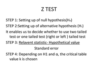 Statistical analysis for large sample | PPTX