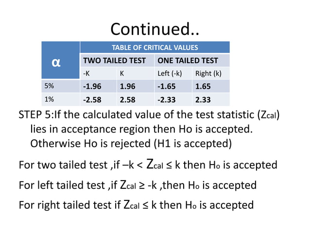 Statistical analysis for large sample | PPTX | Physics | Science