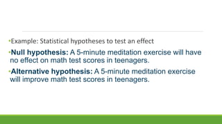 statistical analysis gr12.pptx lesson in research | PPT