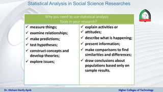 Statistical Analysis in Social Science Researches.pptx
