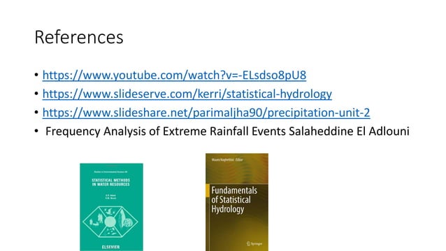 Statistical analysis of rainfall data | PDF | Science