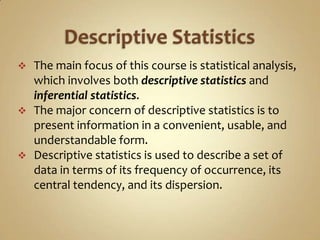 Statistical analysis using spss | PPTX