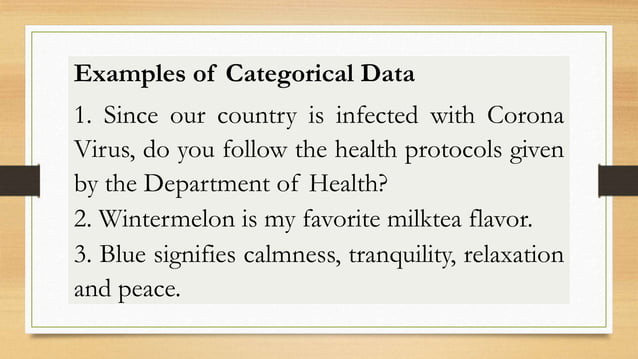 Statistical and Non-Statistical Question.pptx | Educational Assessment ...