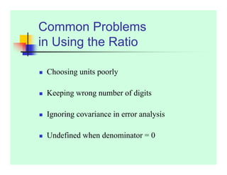 Statistical Artifacts in the Ratio of Discrete Quantities | PPT
