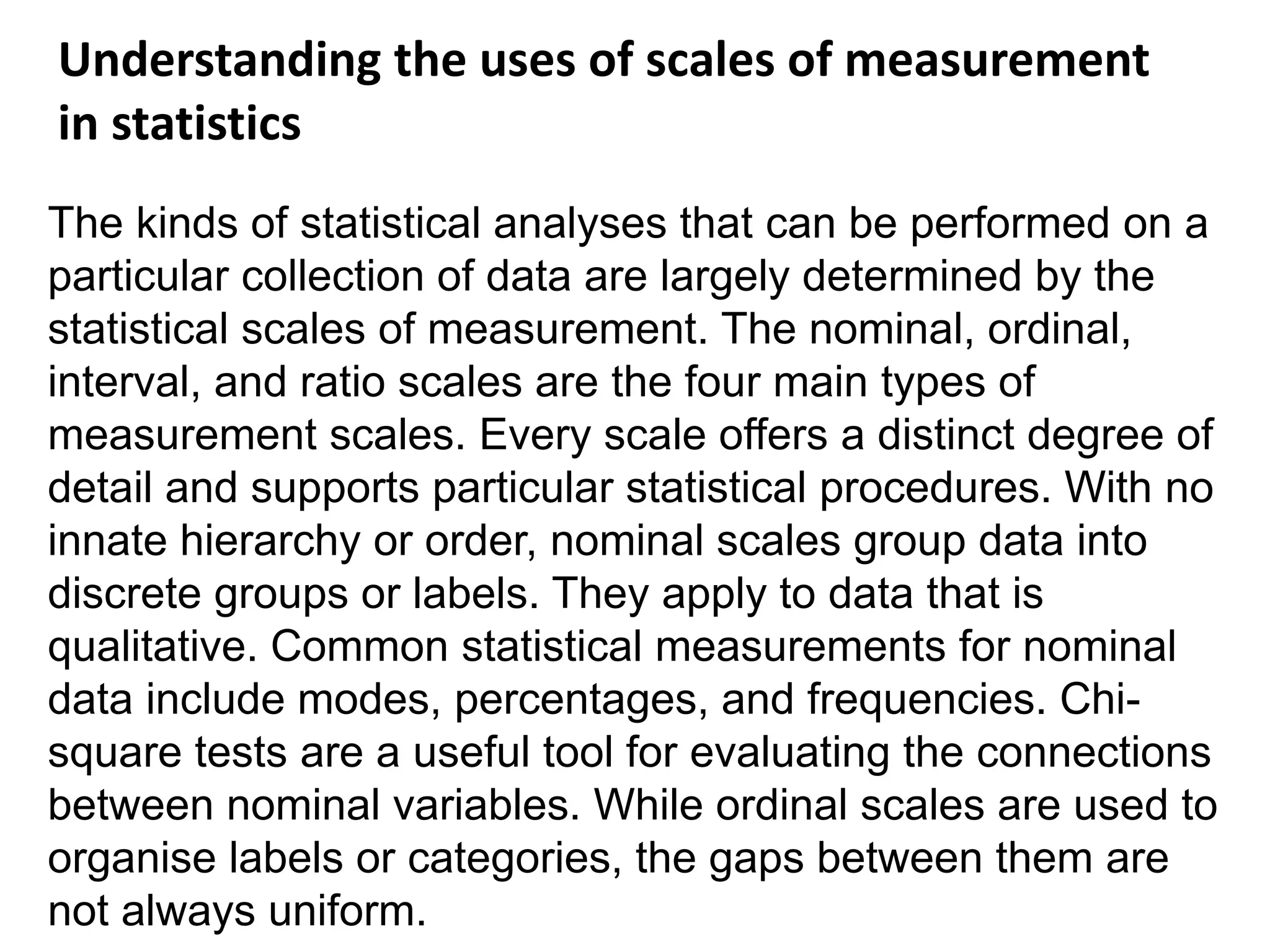 Understanding the Different Scales of Measurement with Examples | PPT