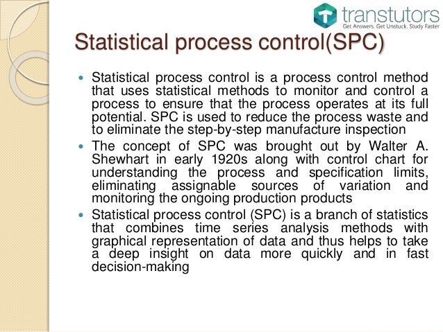 Statistical Control | Statistics