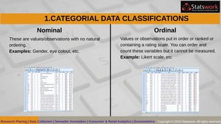 Statistical Data Analysis | Data Analysis | Statistics Services | Data Collection - Statswork | PPTX