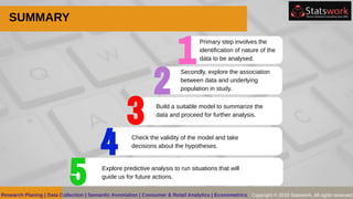 Statistical Data Analysis | Data Analysis | Statistics Services | Data Collection - Statswork | PPTX