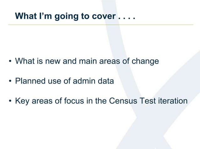 Statistical design for the 2021 Census | PPT