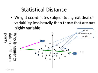 Different kind of distance and Statistical Distance | PPTX