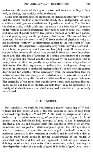 Statistical Equilibrium Wealth Distributions in an Exchange Economy ...