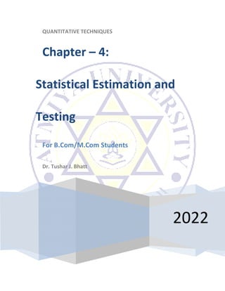 Statistical Estimation and Testing Lecture Notes.pdf