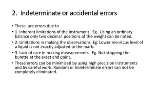 Statistical evaluation of Analytical data | PPTX