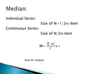 Statistical formulas | PPTX