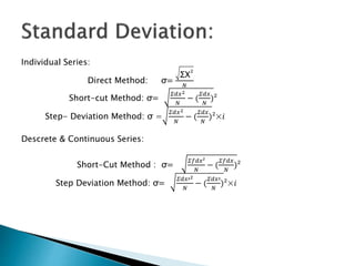 Statistical formulas | PPTX