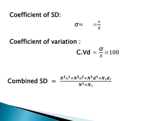 Statistical formulas | PPTX