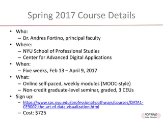 Statistical Foundations of Data Visualization - Course information ...