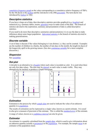 Statistical glossary | PDF