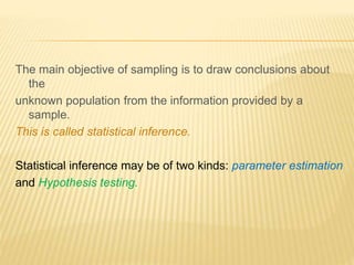 Statistical inference | PPTX