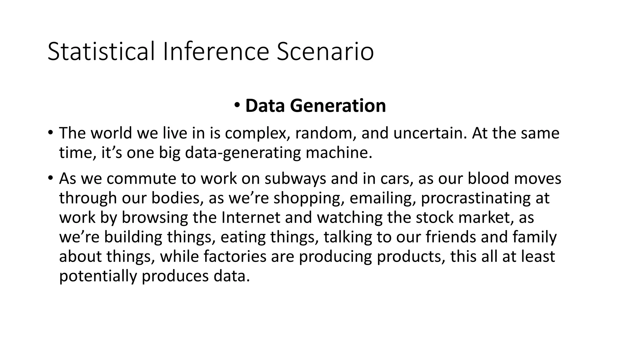 Statistical Inference For Development Statistical Model Pptx