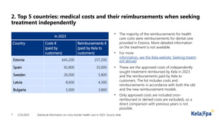 Statistics on cross-border healthcare 2023 | PPTX