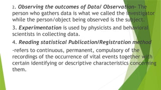 Statistical Instruments in the mathematics | PPTX