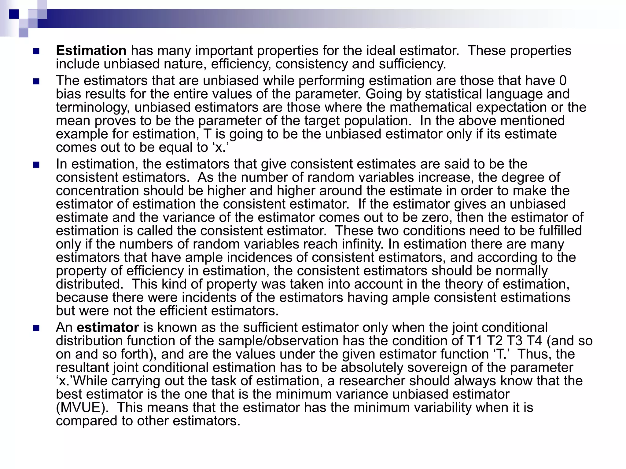 statistical estimation | PPT