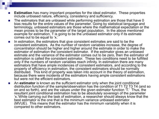 statistical estimation | PPT