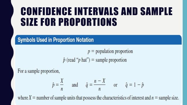 STATISTICAL INTERVALS 2.pptx staticssmsokso | PPTX