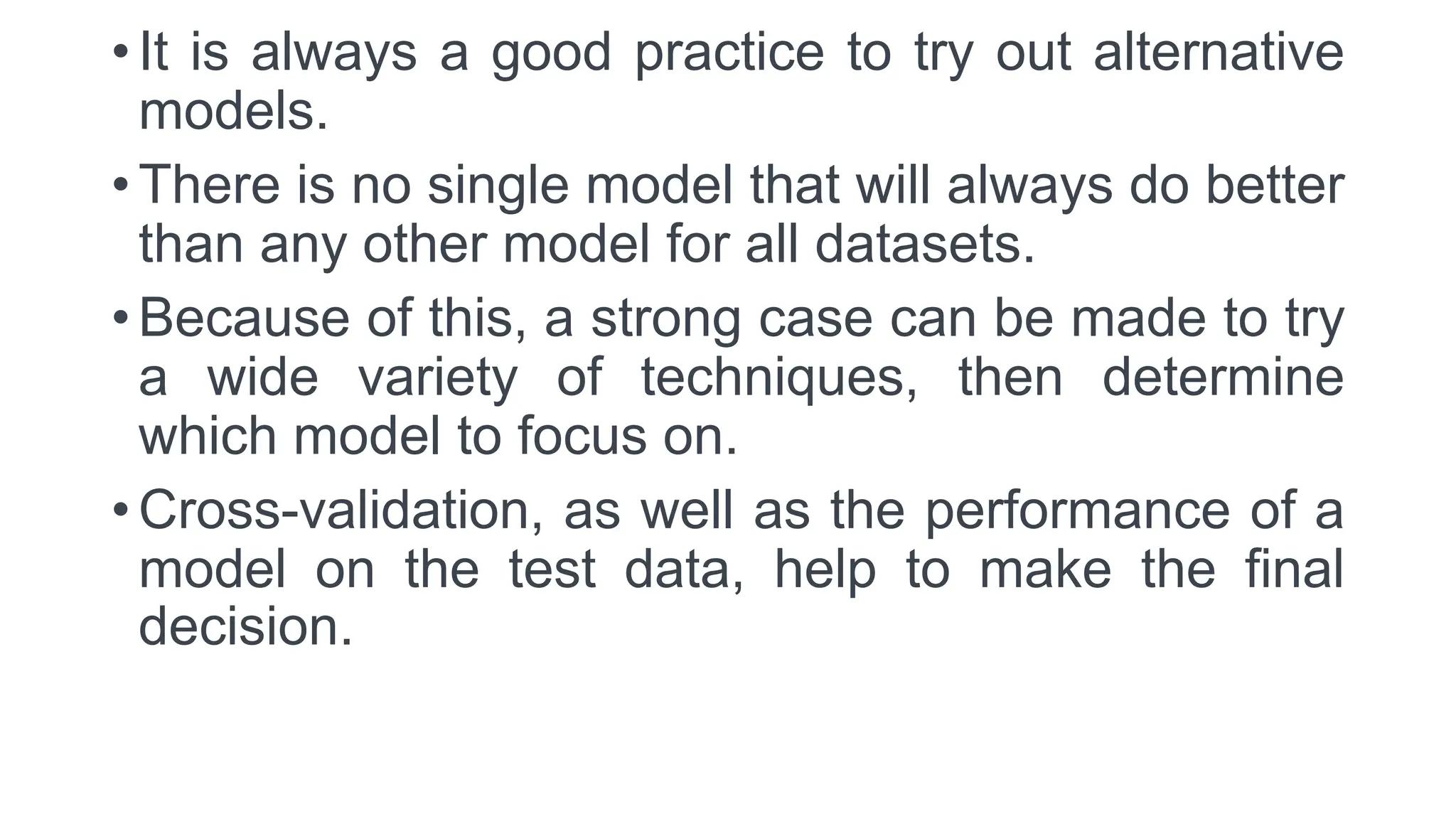Statistical Learning And Model Selection Module 2pptx Web