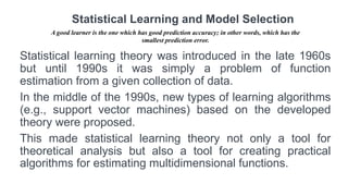 Statistical Learning and Model Selection module 2.pptx | Web Development | Internet