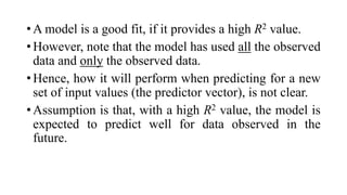 Statistical Learning and Model Selection module 2.pptx | Web Development | Internet