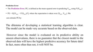Statistical Learning and Model Selection module 2.pptx | Web Development | Internet