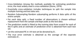 Statistical Learning and Model Selection module 2.pptx | Web ...