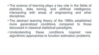 Statistical Learning and Model Selection module 2.pptx | Web Development | Internet