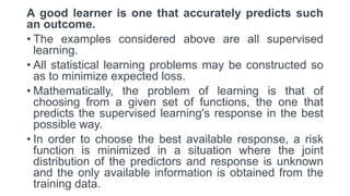 Statistical Learning and Model Selection module 2.pptx | Web Development | Internet