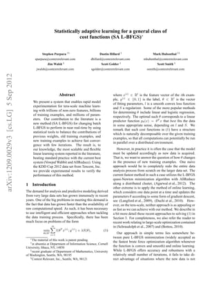 Statistically adaptive learning for a general class of.. | PDF