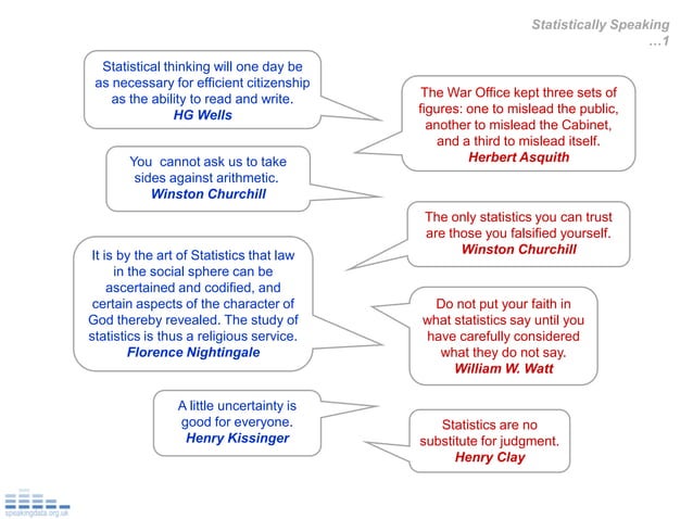 Statistically speaking | PPT