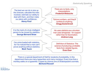 Statistically speaking | PPT