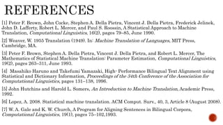 Statistical machine translation | PPTX