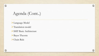 Statistical machine translation | PPTX