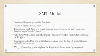 Statistical machine translation | PPTX