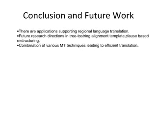 Statistical machine translation for indian language copy | PPT