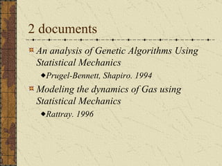 Statistical Mechanics For G As | PPT