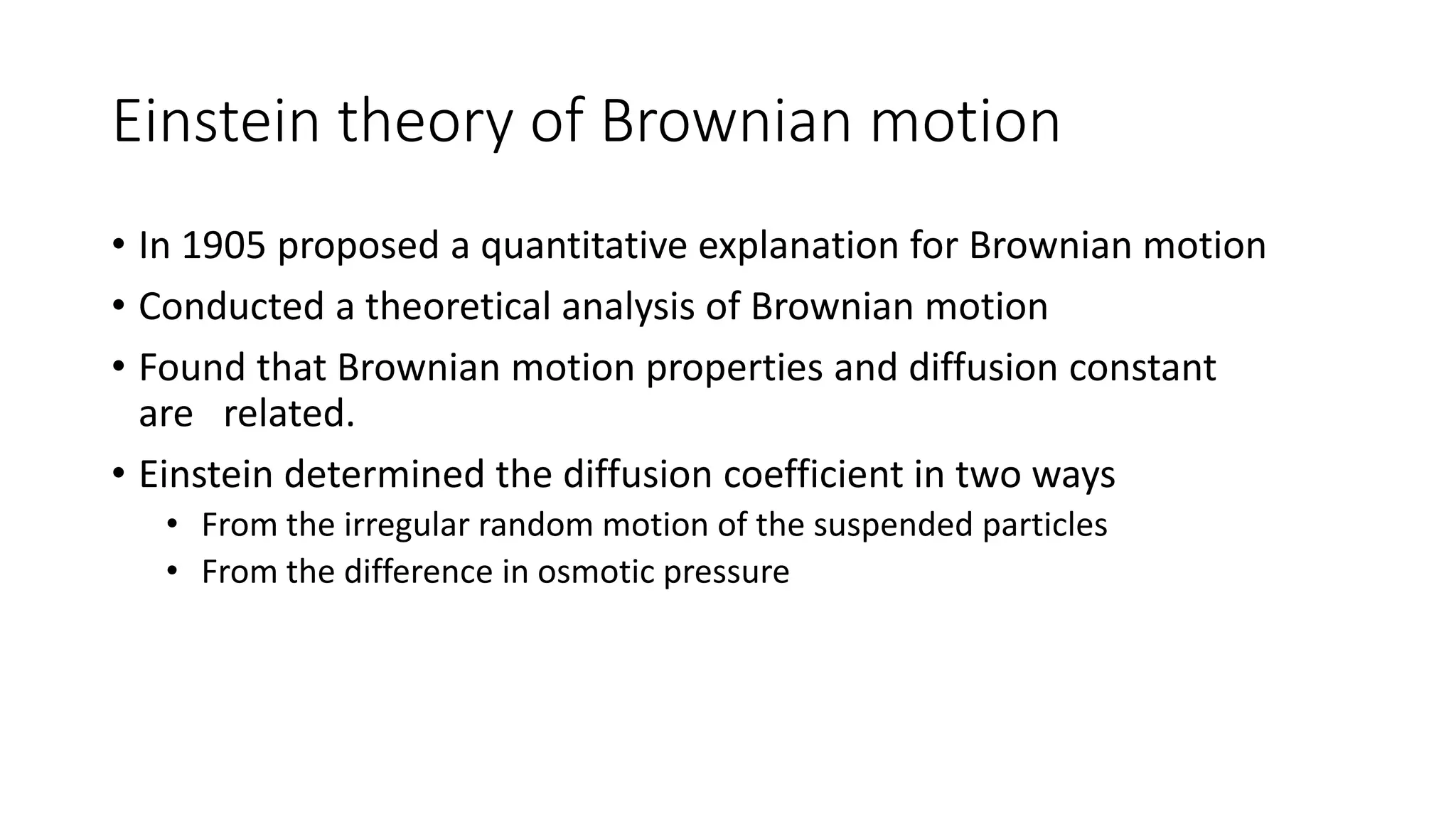 Brownian motion | PPTX