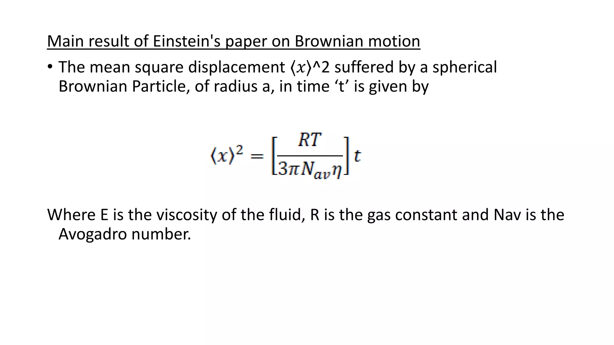 Brownian motion | PPTX