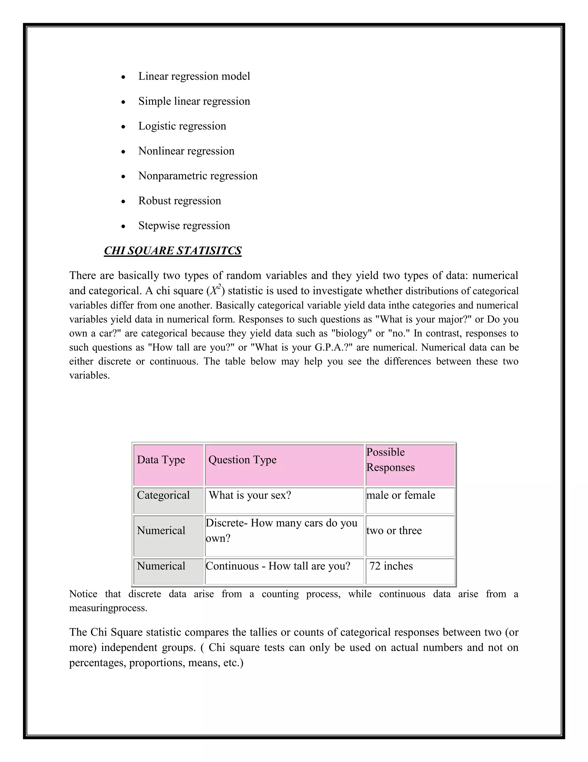 descriptive and inferential statistics | DOCX