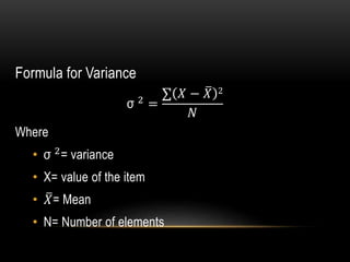 Measures of Dispersion | PPT