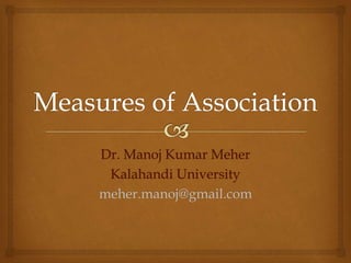 Measure of Association | PPTX