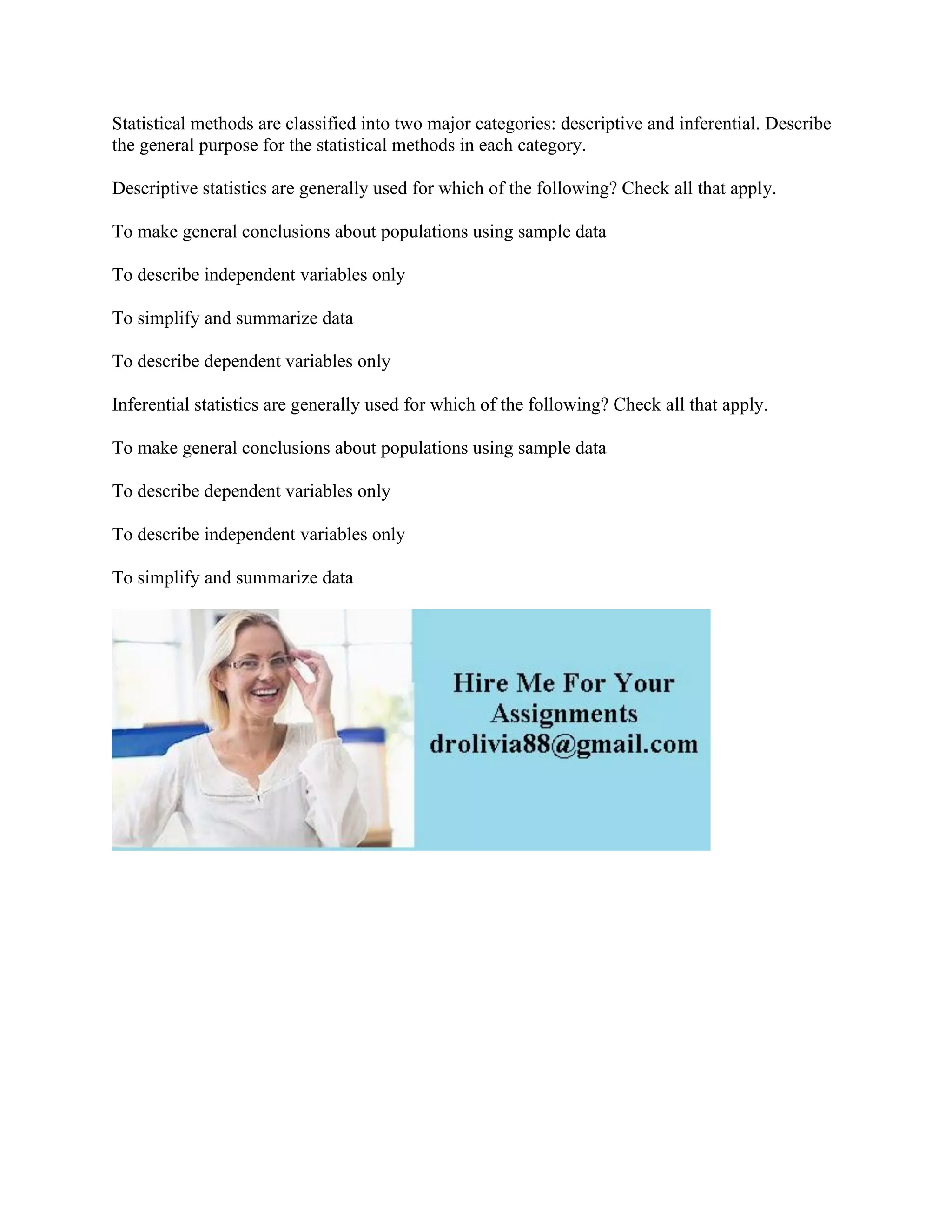 Statistical methods are classified into two major categories- descript.pdf